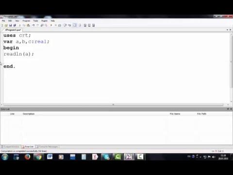 Pascal dersleri #2 IF ELSE operatorlari - YouTube