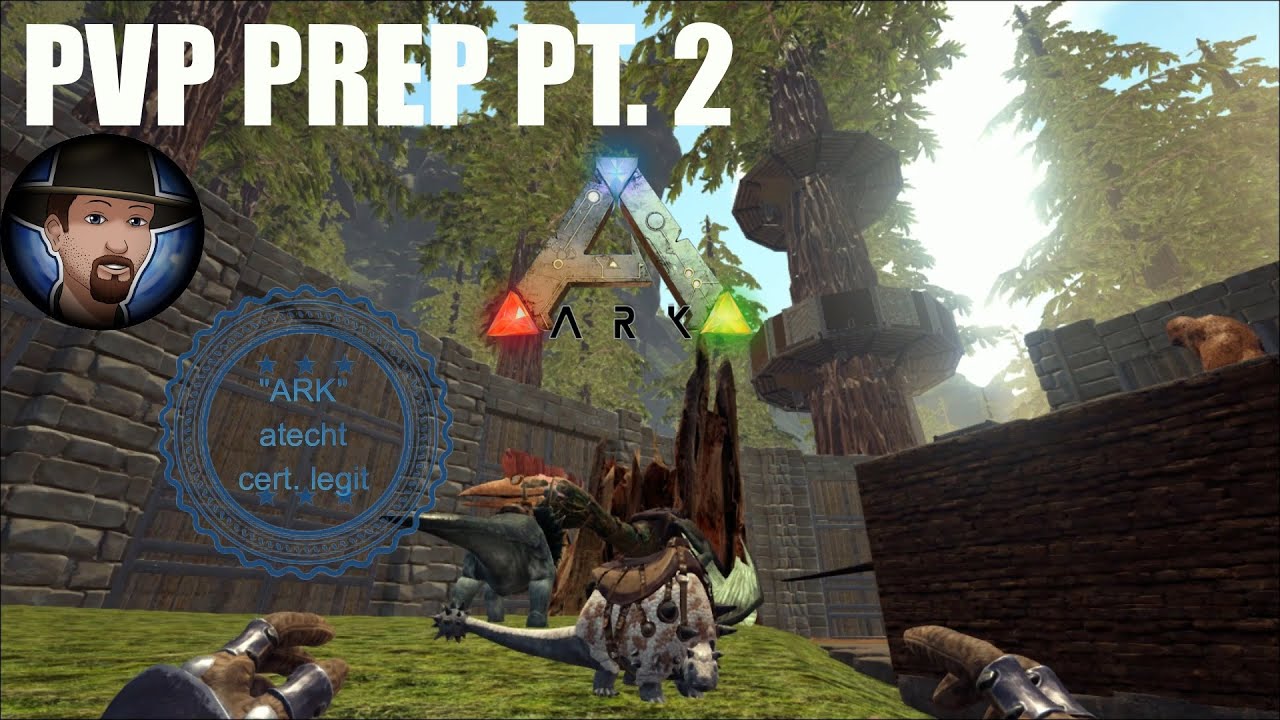 PVP BASE PREP PT 2 | ARK Survival Evolved | Center map | Primitive Plus ...