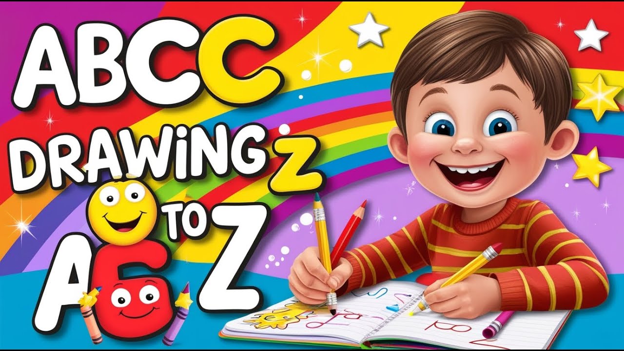 ABCD Easy Drawing | Alphabet A to Z Learning for Kids - YouTube