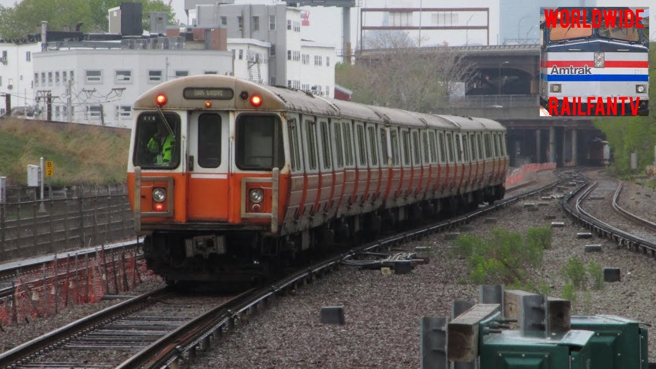 MBTA Orange Lines And Commuter Rail At Assembly - YouTube