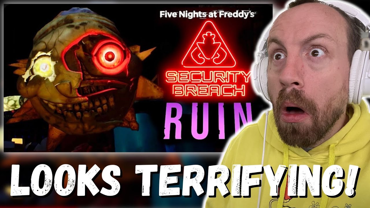 FNAF Security Breach RUIN DLC Looks TERRIFYING! (Trailer REACTION ...