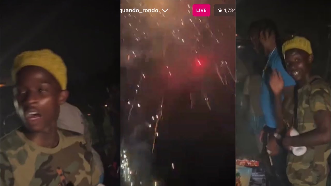 Quando Rondo Back Home From Jail And Organized A Fireworks Party 🎉 ...