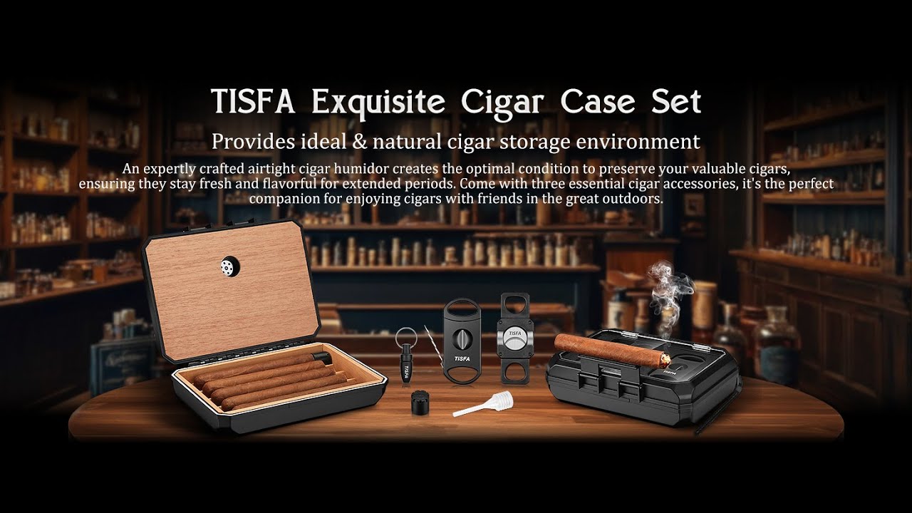 TISFA Cigar Case with Cutters #xifeicigaraccessory #xifei # ...