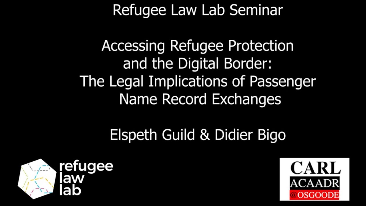 RLL Seminar: Elspeth Guild & Didier Bigo - YouTube