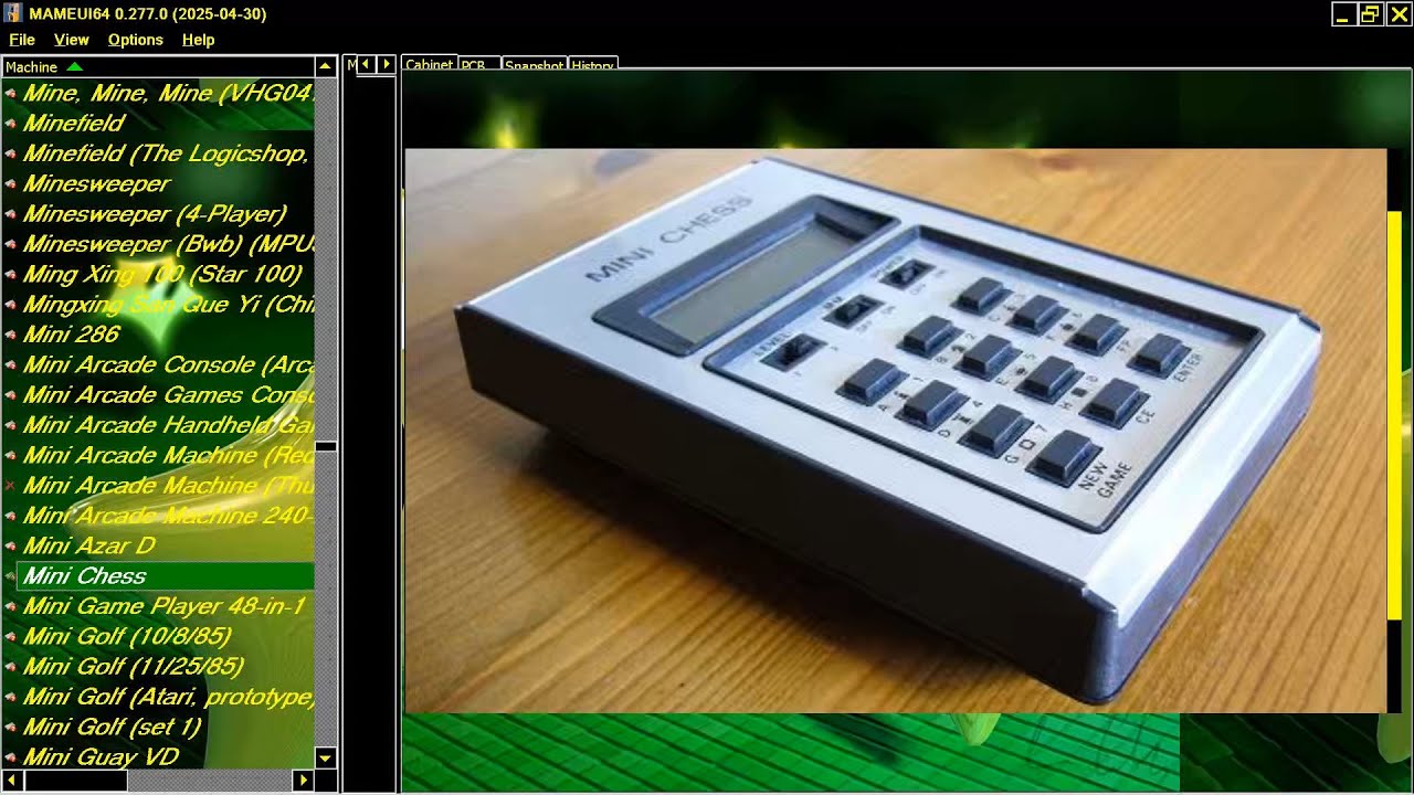 ATTRACT MODE MAME MESS MINI CHESS 1981 SciSys Philidor Software ...