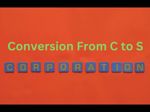 Business Valuation For Conversion From C to S Corporation - YouTube