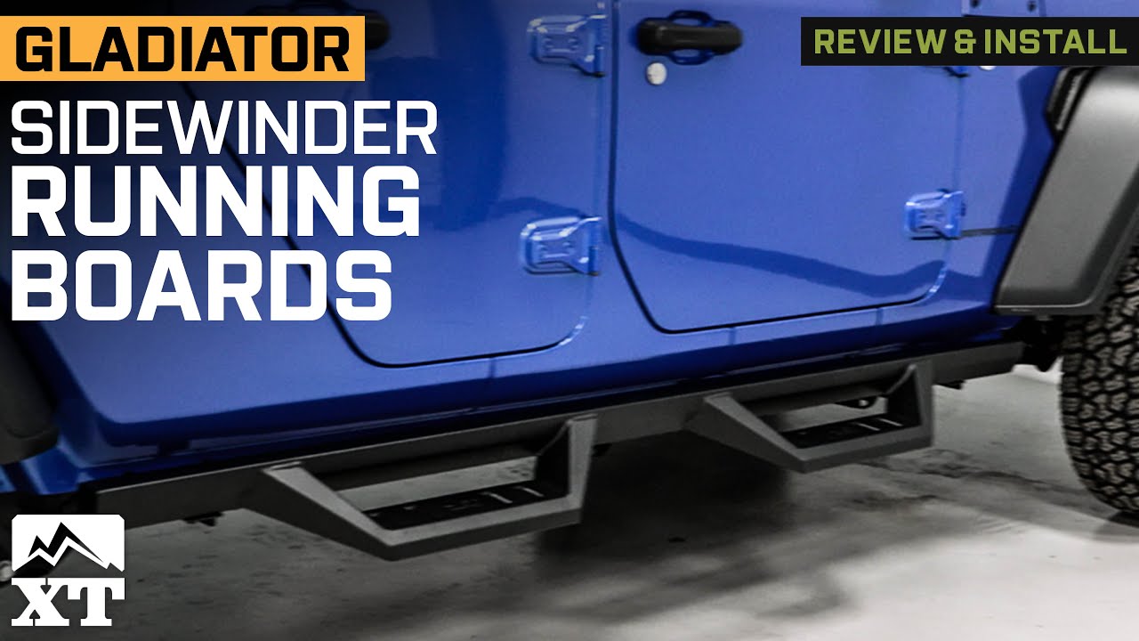 Jeep Gladiator JT Sidewinder Running Boards Review & Install - YouTube