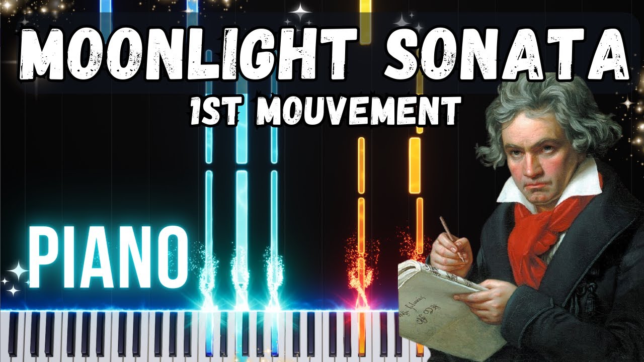 Moonlight Sonata Piano Tutorial & Sheet Music | Learn Beethoven's 1st ...