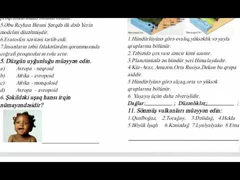 6 cı sinif coğrafiya bsq 2
