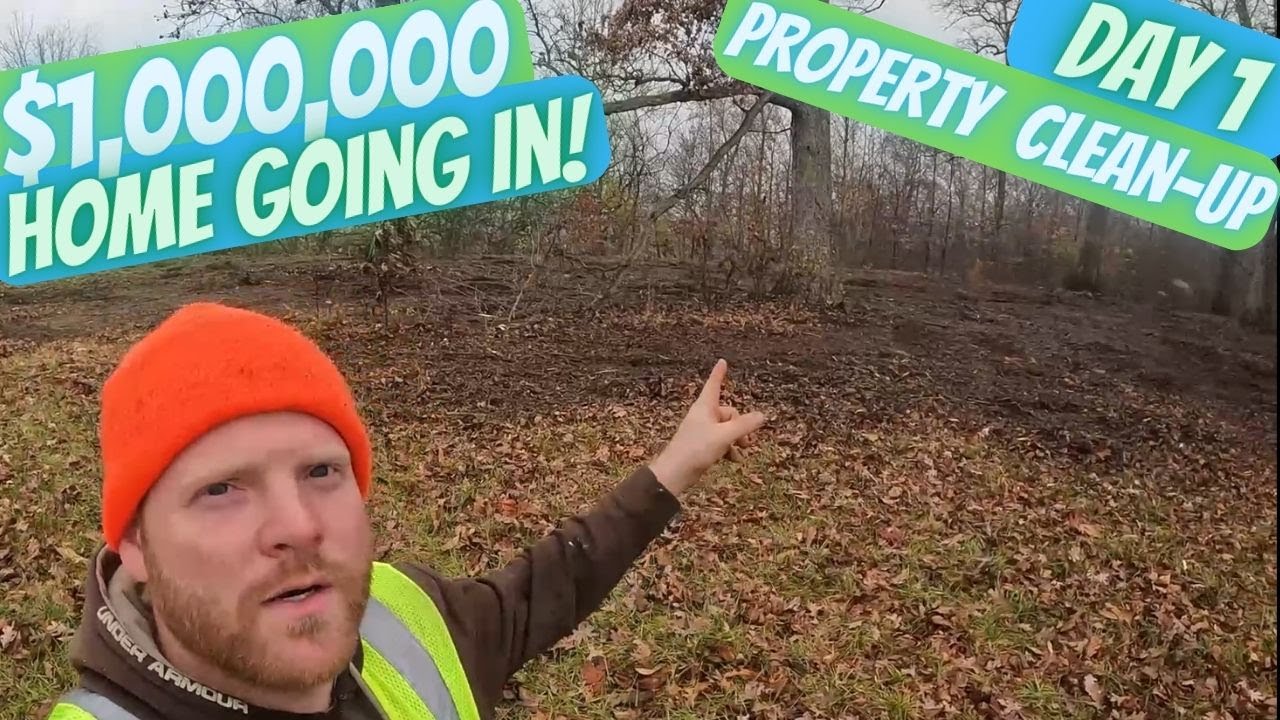 Forestry mulching a new build with the Rayco c140. - YouTube