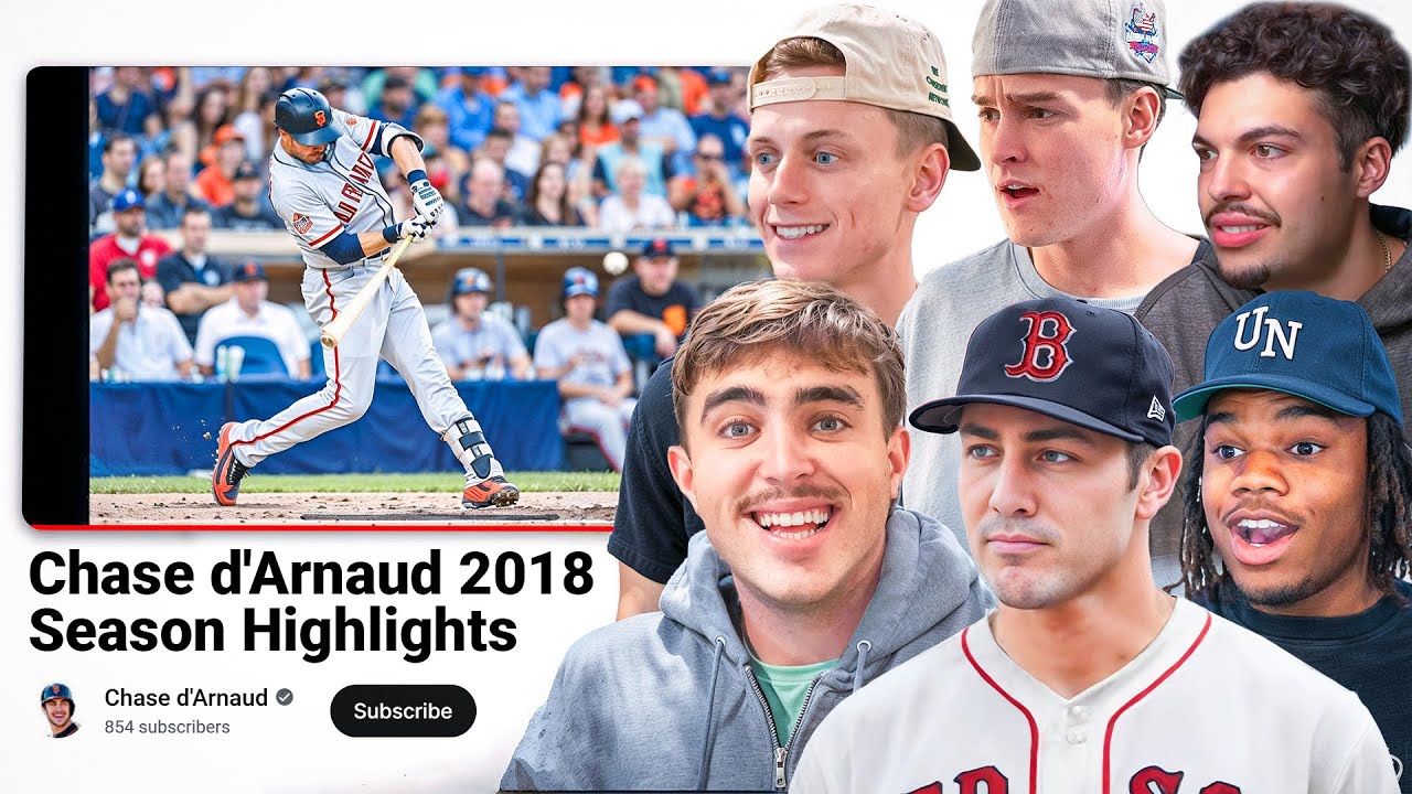 MLB Player Reacts to His OWN Highlights (ft. Chase d'Arnaud) - YouTube