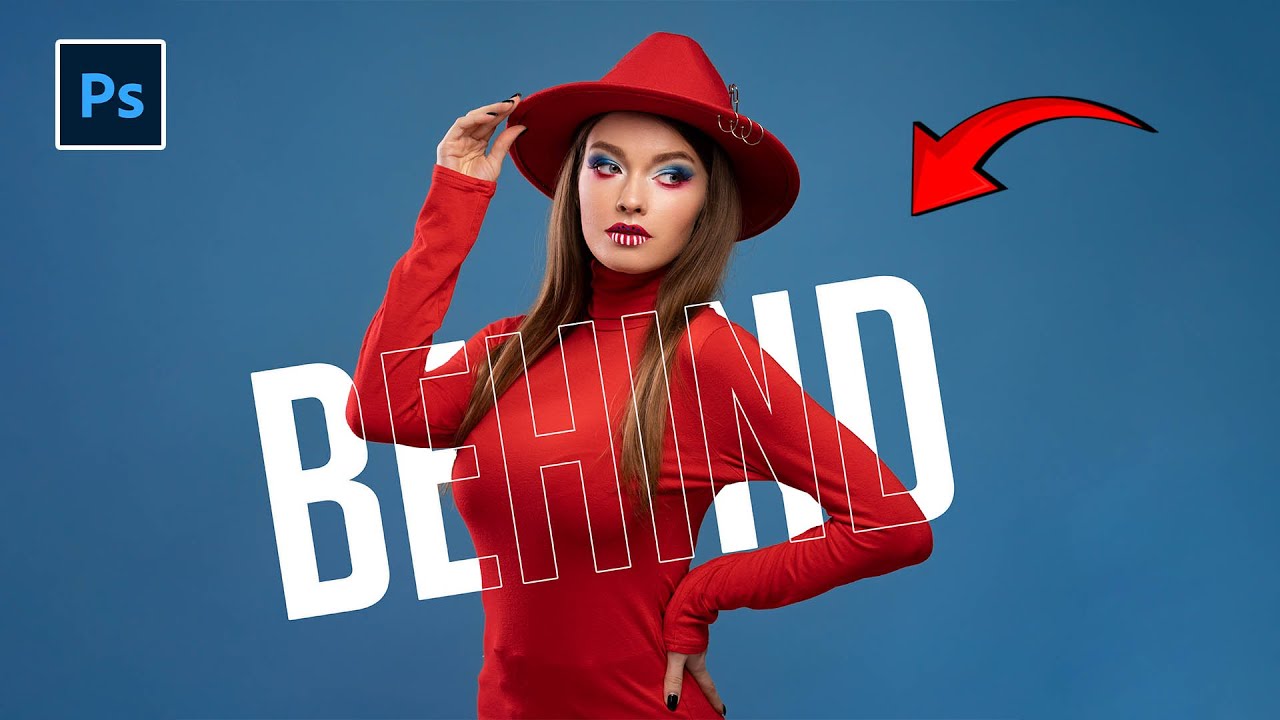 How To Place Text Behind An Object a Photo in Photoshop | Tutorial For ...