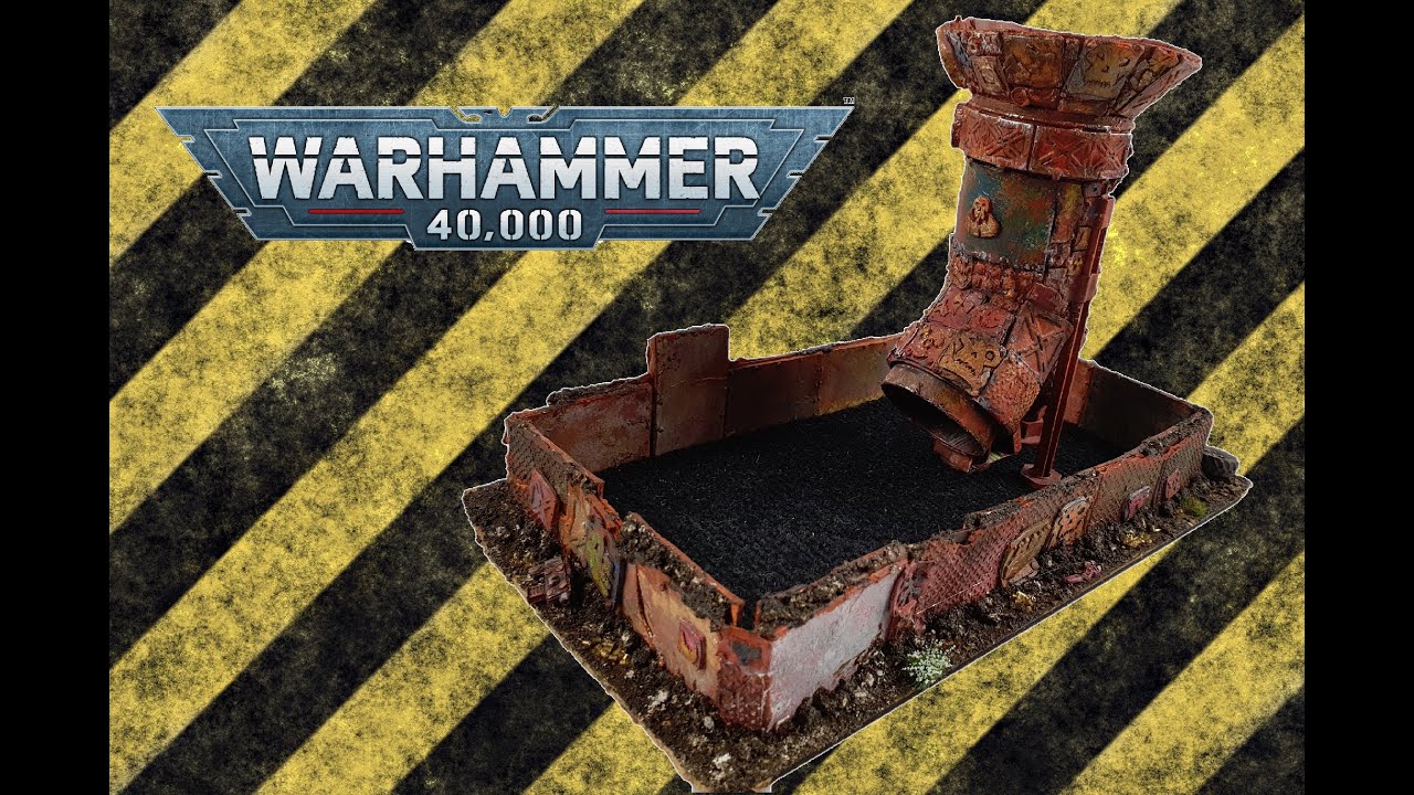 Scratch Build: Warhammer 40,000 - Ork Dice Tower & Tray - YouTube
