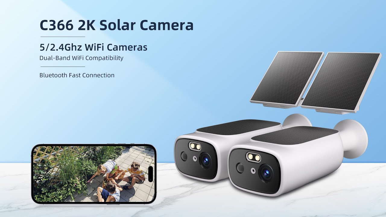 Camoon c366 solar camera/snow long standby - YouTube