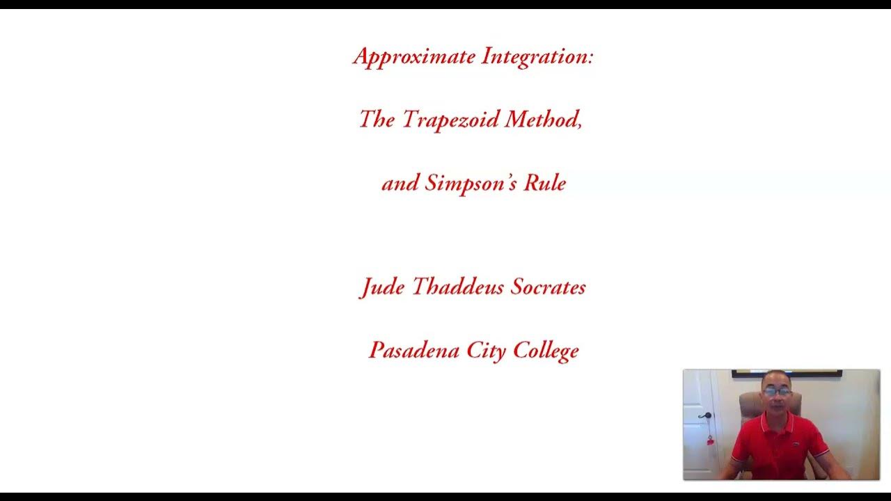 Calculus 5B Video 17 Approximate Integration - YouTube