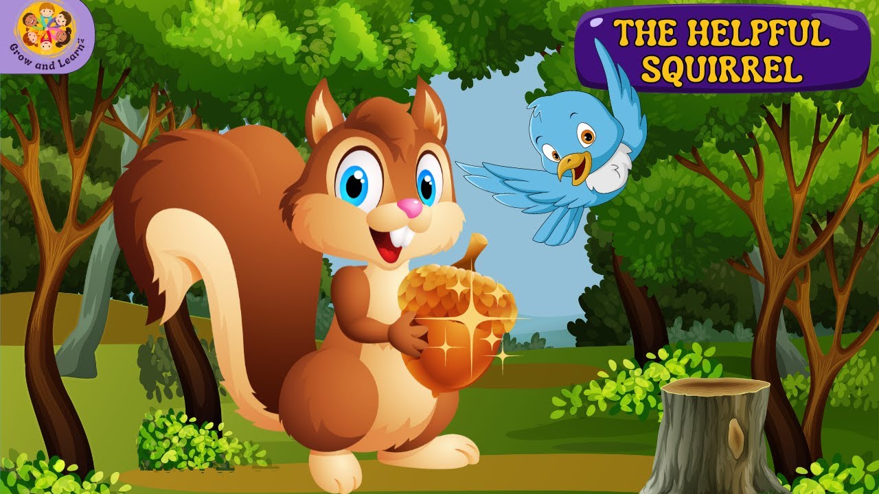 Short Stories For Kids In English | The Helpful Squirrel - YouTube