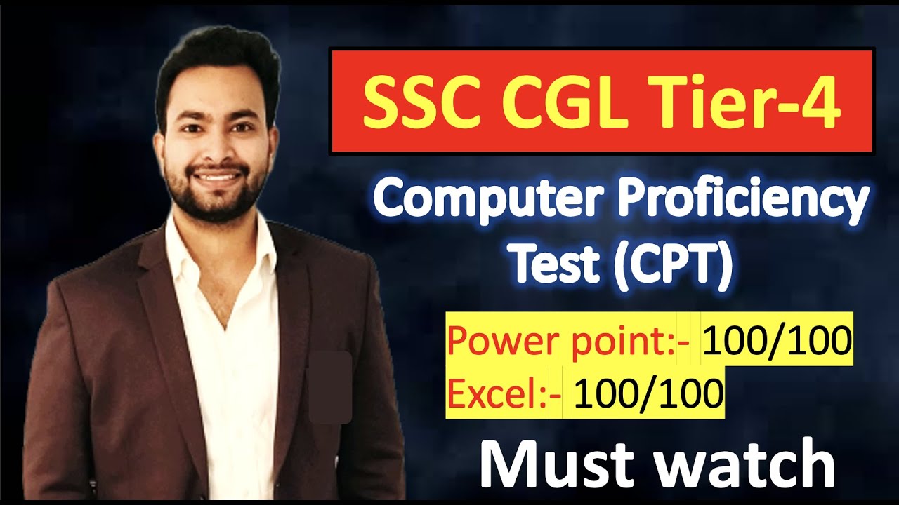 SSC CGL Tier-4 Skill Test CPT- MS powerpoint and Excel Full marks ...