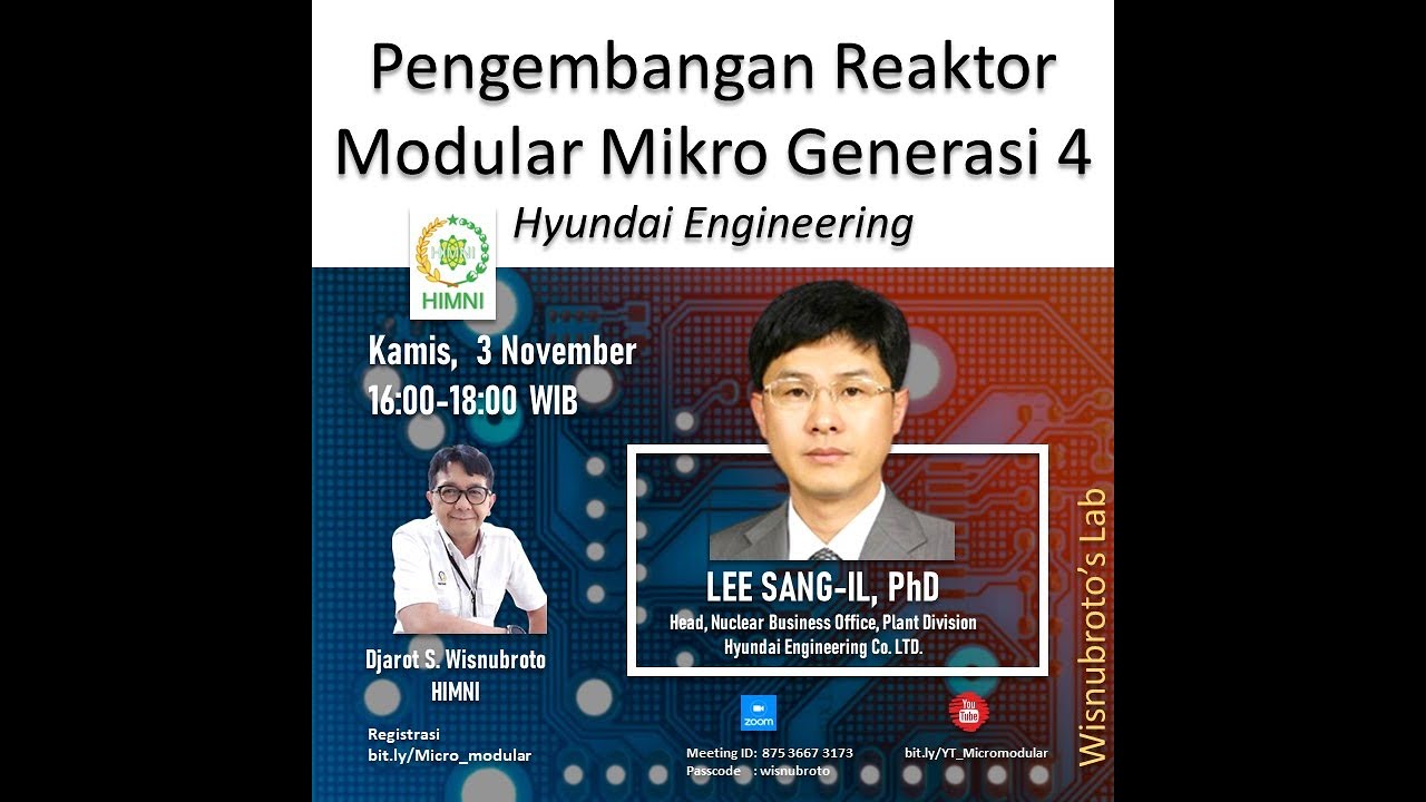 ⚛️ Webinar HIMNI: Pengembangan Reaktor Modular Mikro Generasi IV - YouTube
