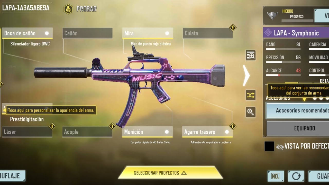 PROBANDO POR PRIMERA VEZ (LAPA - SYMPHONIC) CALL OF DUTY MOBILE - YouTube