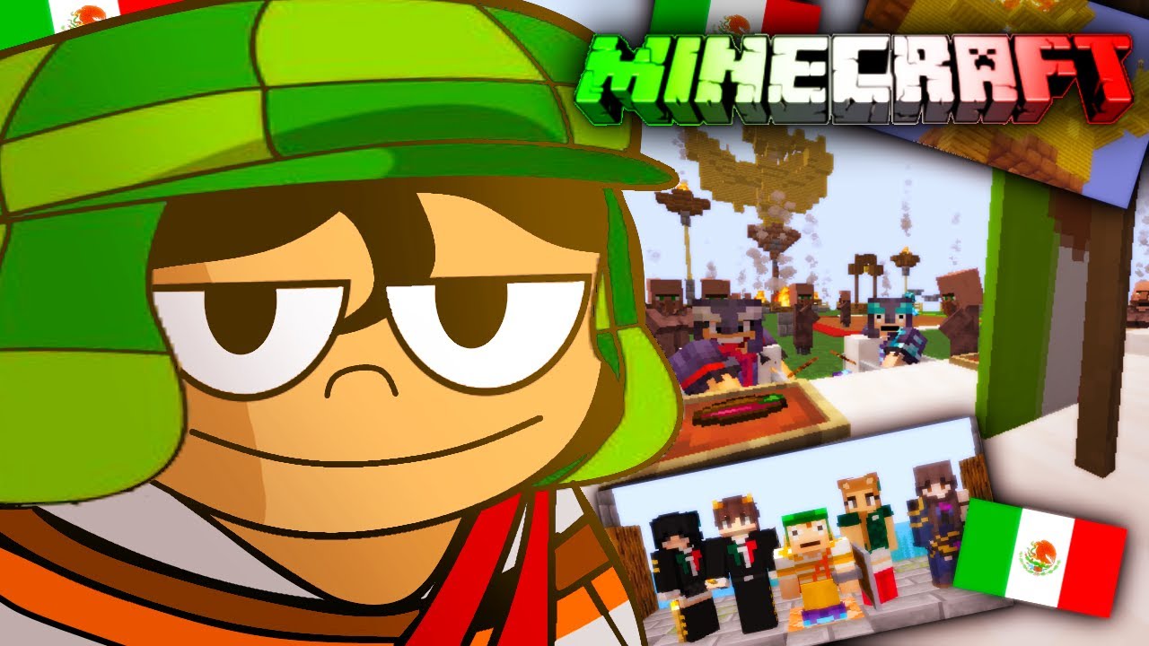 MEXICO en MINECRAFT XDDD (en pleno octubre) - YouTube