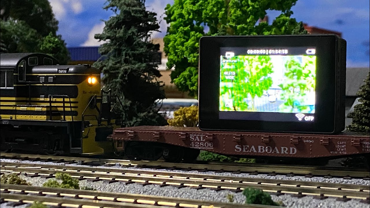 Old GoPro Goes for a Ride Around Model Train Layout - LOOKING IN - HO ...