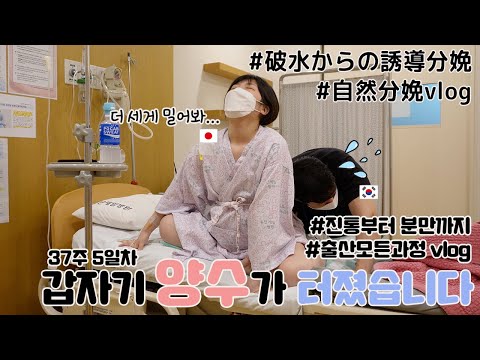 (감동주의)갑자기 찾아온 새생명의 탄생.. 그리고 첫 면회😭 【感動】急な高位破水からの出産VLOG…涙の初面会まで😭 [한일커플/日韓カップル]::: (양막파열, 출산, 분만)