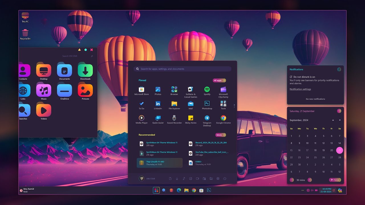 Vibrant SynthWave '84 Colors for a Stunning Windows 11 Look - YouTube
