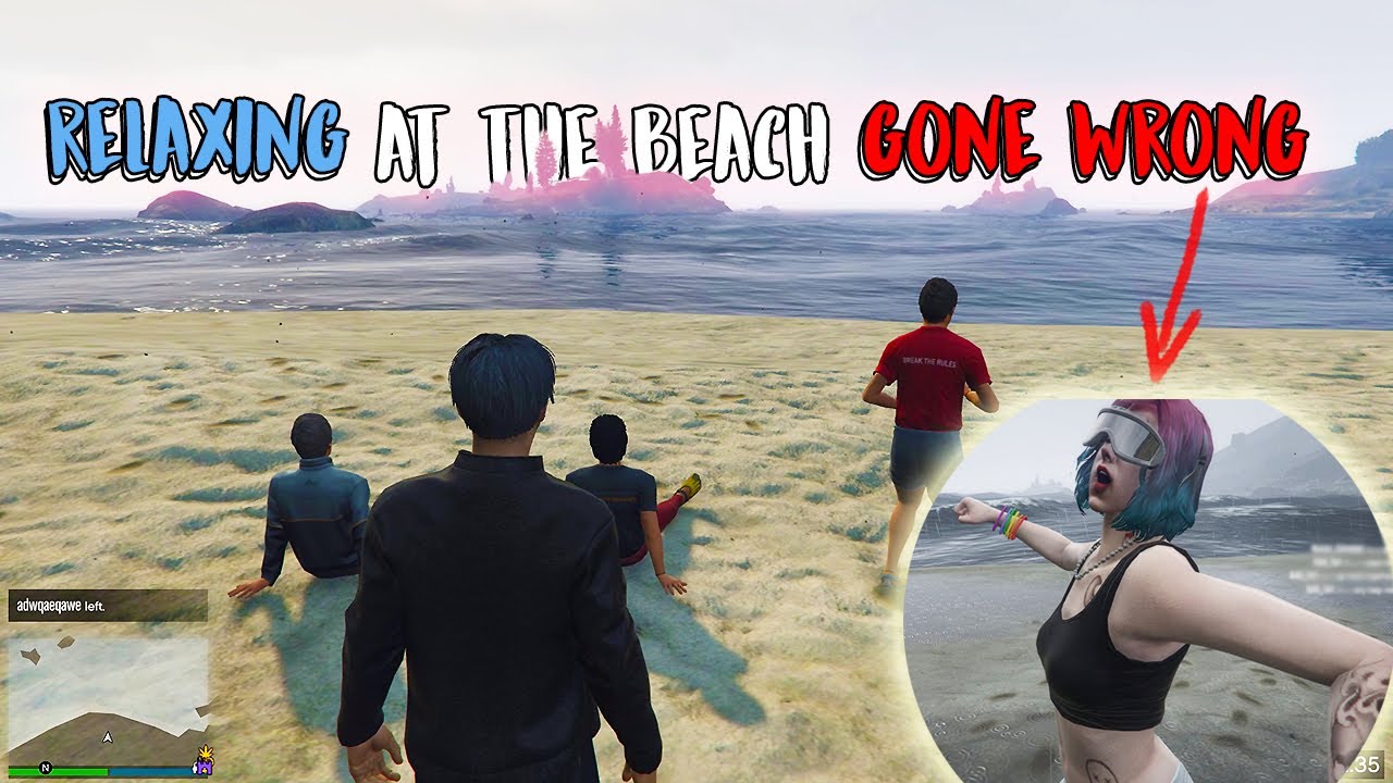 Relaxing At The Beach Gone Wrong | GTA Online Modder Ruined The ...