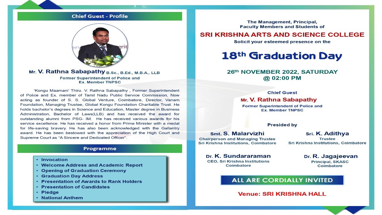 SKASC Graduation 2022 - YouTube