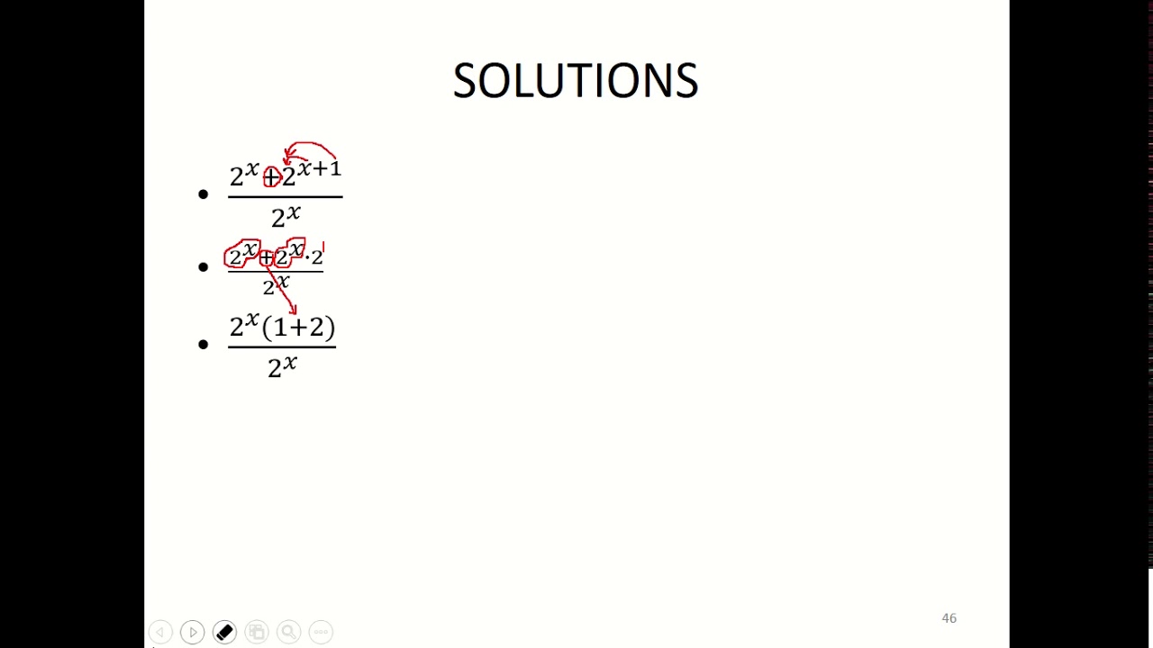 Exponents - additions and subtraction of exponents - YouTube