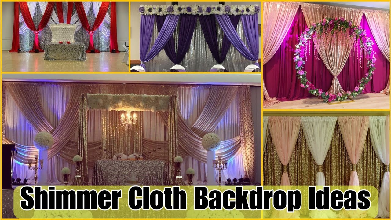 shimmer cloth backdrop ideas|shimmer backdrop ideas|shimmery backdrops ...