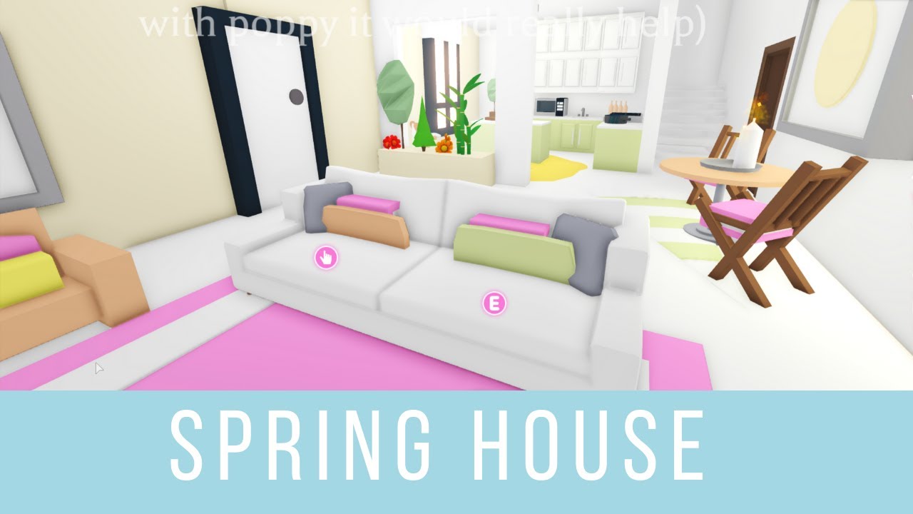Spring house in adopt me family house (speed build) - YouTube