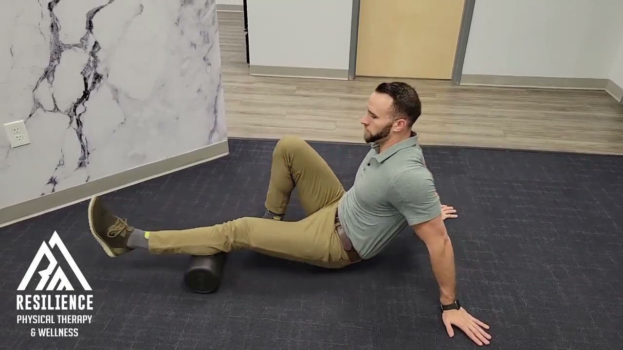 Calf foam roll - YouTube
