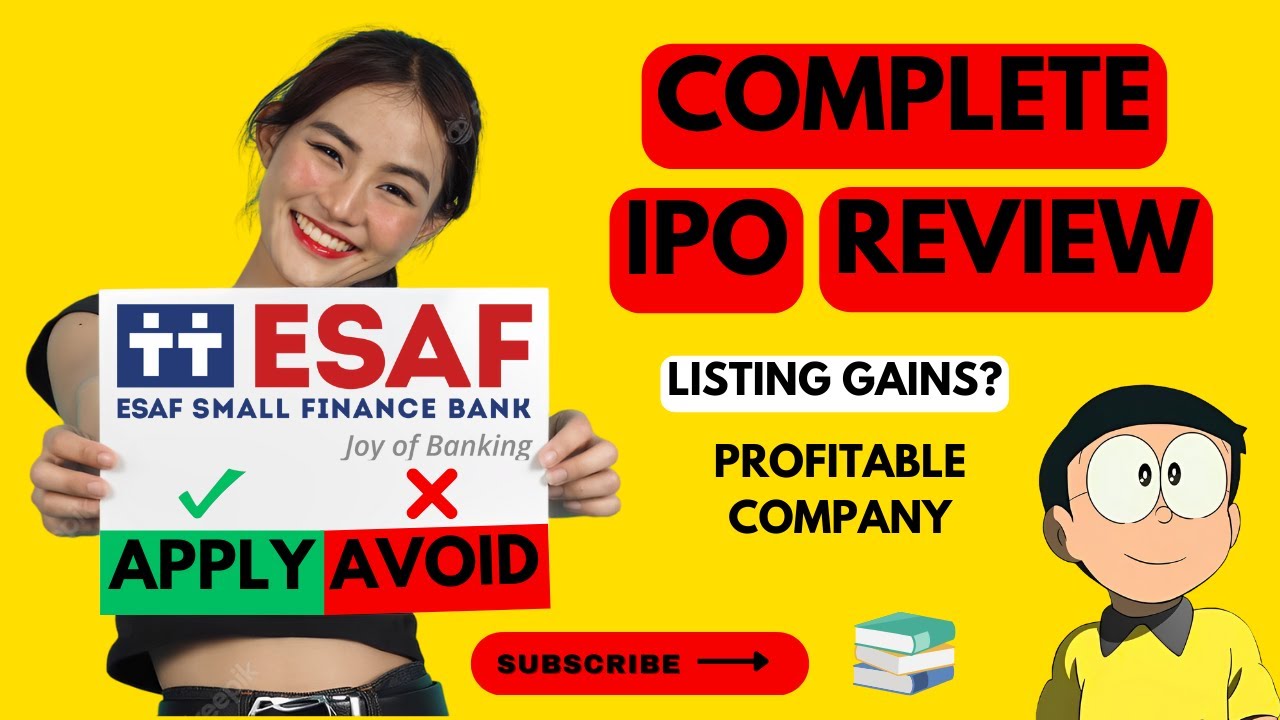 ESAF Small Finance Bank IPO Review | Apply Or Not? | Finance with ...