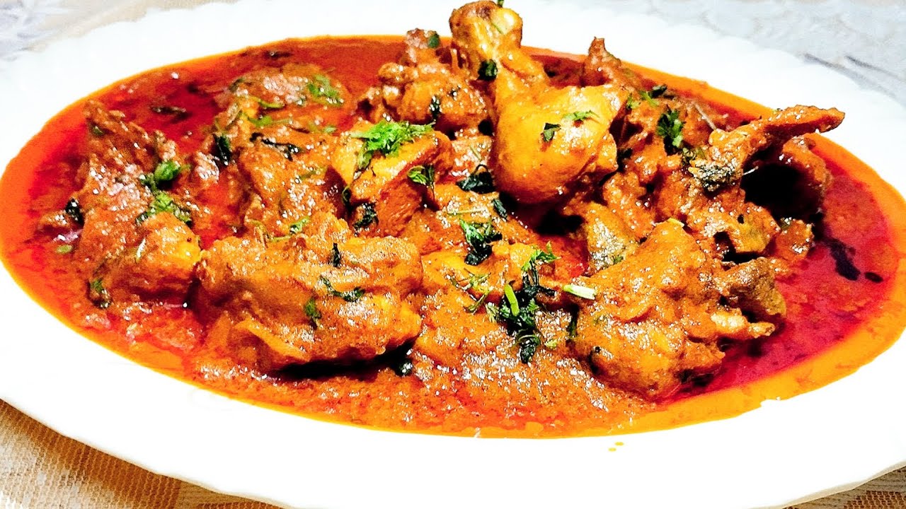 Hyderabadi Red Chicken Recipe | Bawarchi Style Authentic Red Chicken ...