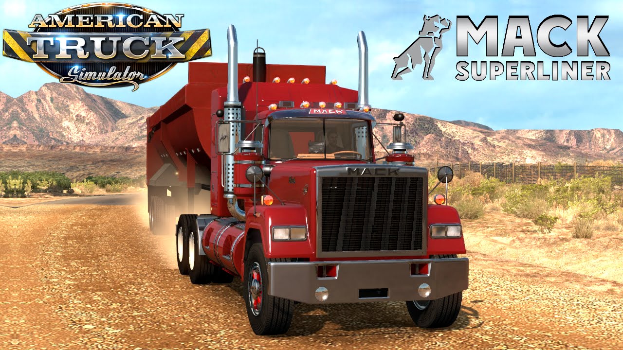 American Truck Simulator MACK SUPERLINER - YouTube