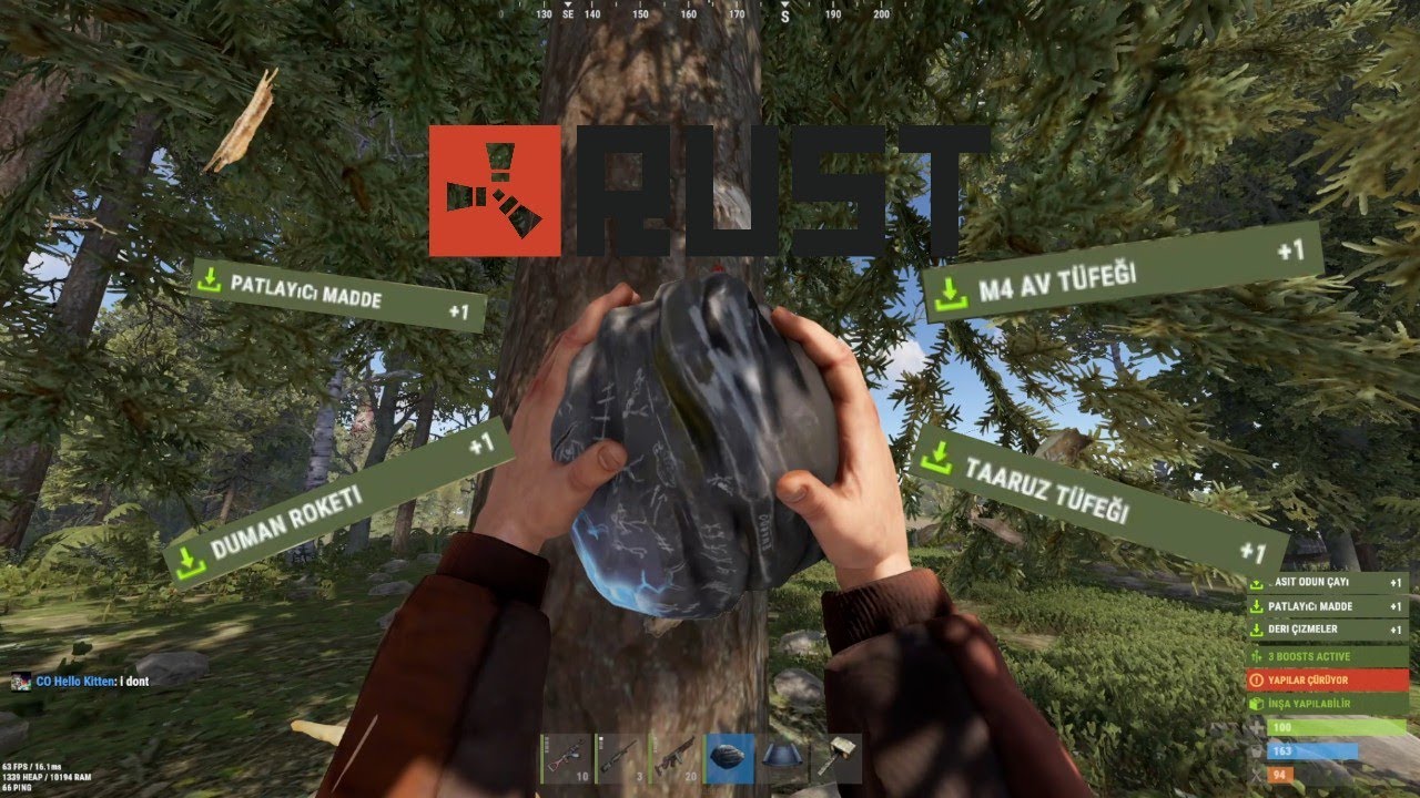 RUST AMA HER VURUŞTA RANDOM İTEM - YouTube