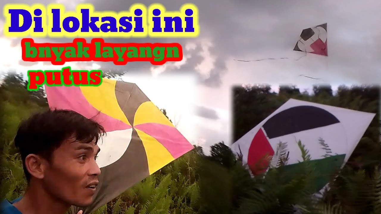Di tempat ini banyak sekali layangan putus - YouTube