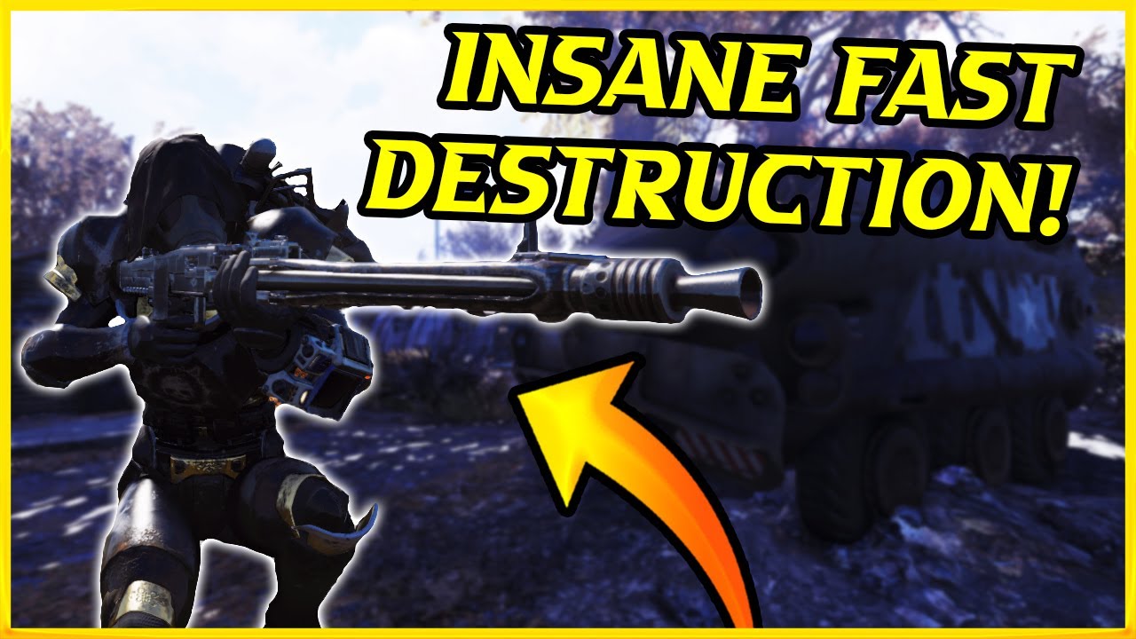 [Fallout 76] - Unleash Destruction! Heavy Gunner Style! - YouTube