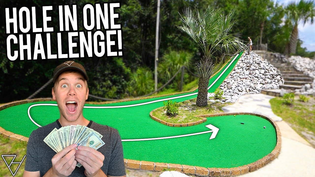 $17,000 Mini Golf Hole In One Challenge! - YouTube