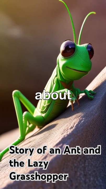 Story of an Ant and the Lazy Grasshopper #storytime #animation #ai # ...