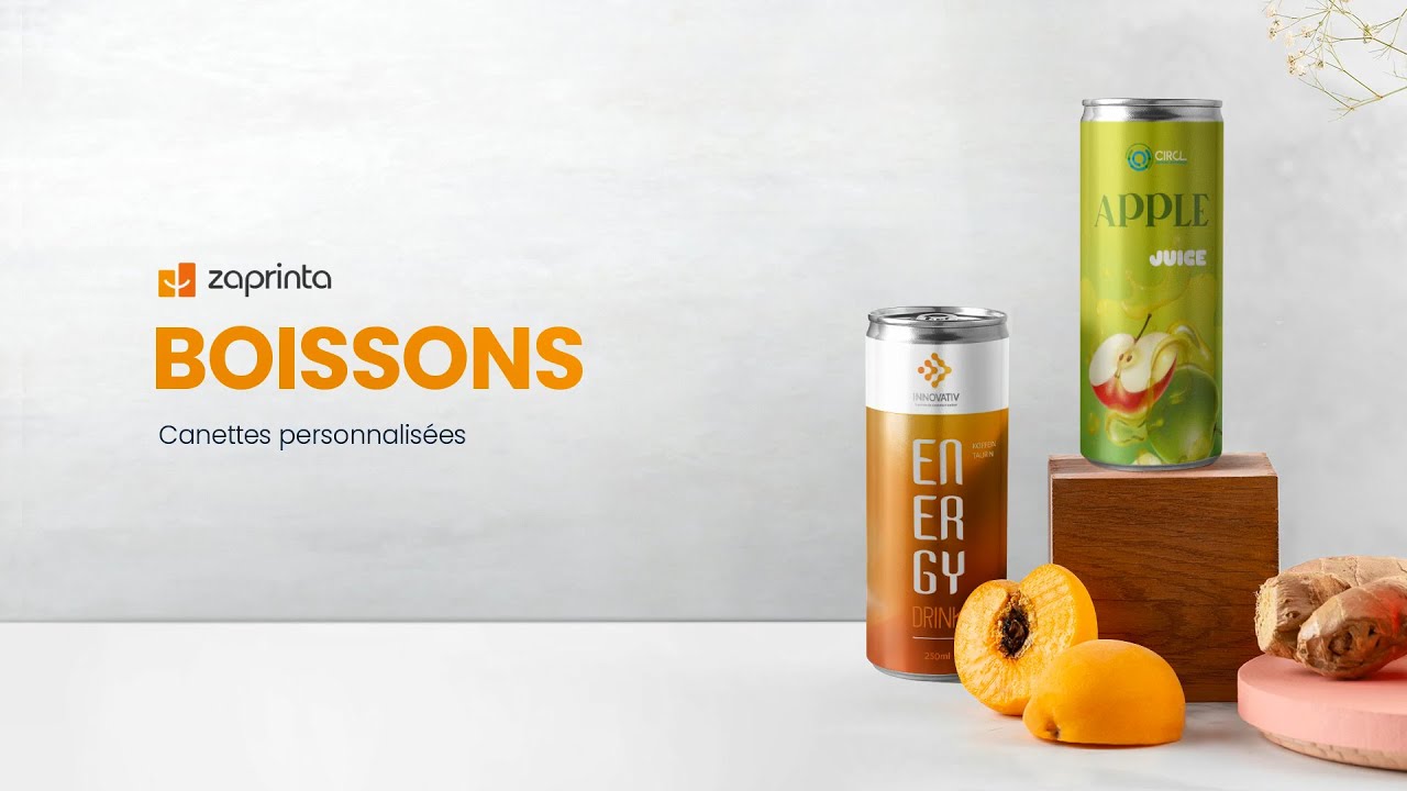 Canette personnalisée | boisson énergisante, bière, jus de fruits ...