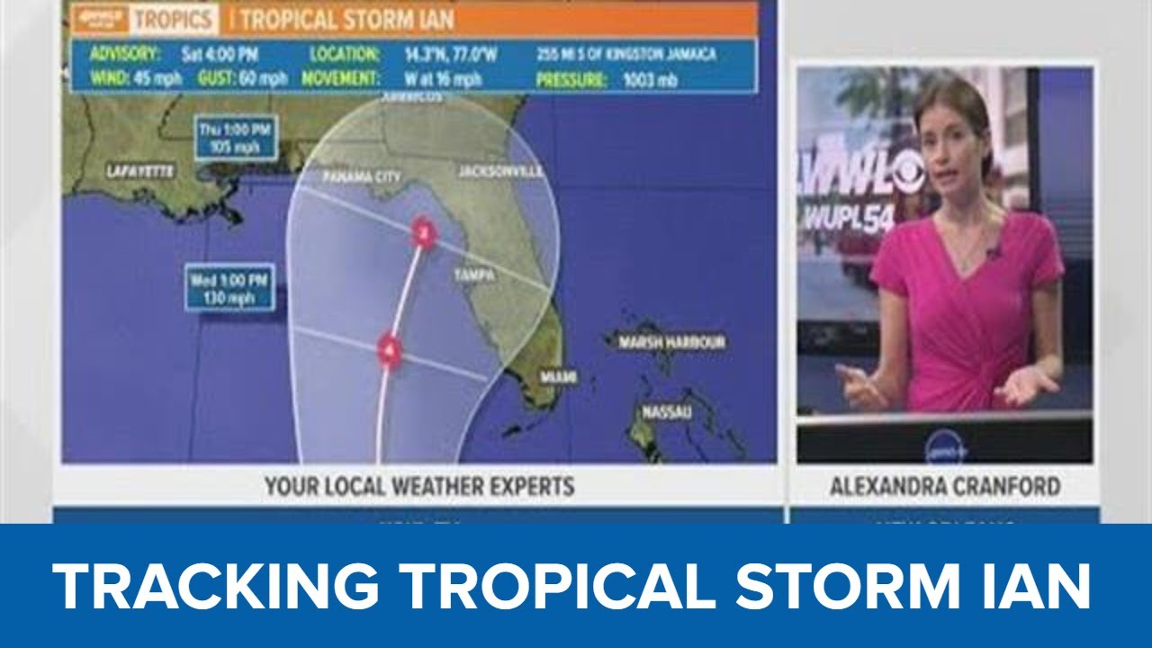 Saturday Tropical Storm Ian 4 p.m. update: Ian set to strengthen soon ...