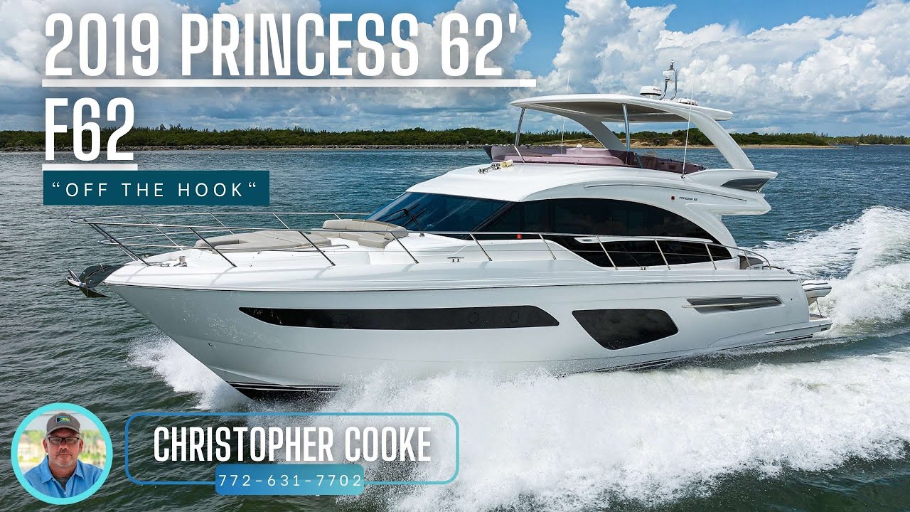 2019 Princess F62 "Off The Hook" [$2,300,000] - YouTube