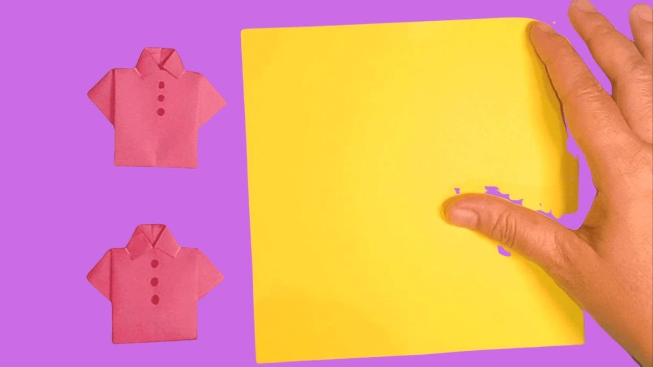 HOW TO MAKE ORIGAMI SHIRT Paper shirt Paper Craft shirt papercrafts ...