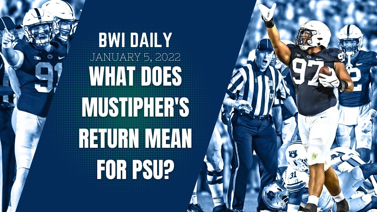 Penn State Football: PJ Mustipher returns - YouTube