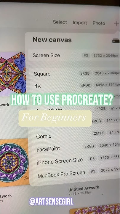 Procreate Basics: A Beginner’s Guide to Getting Started! 🎨 | ArtSense # ...