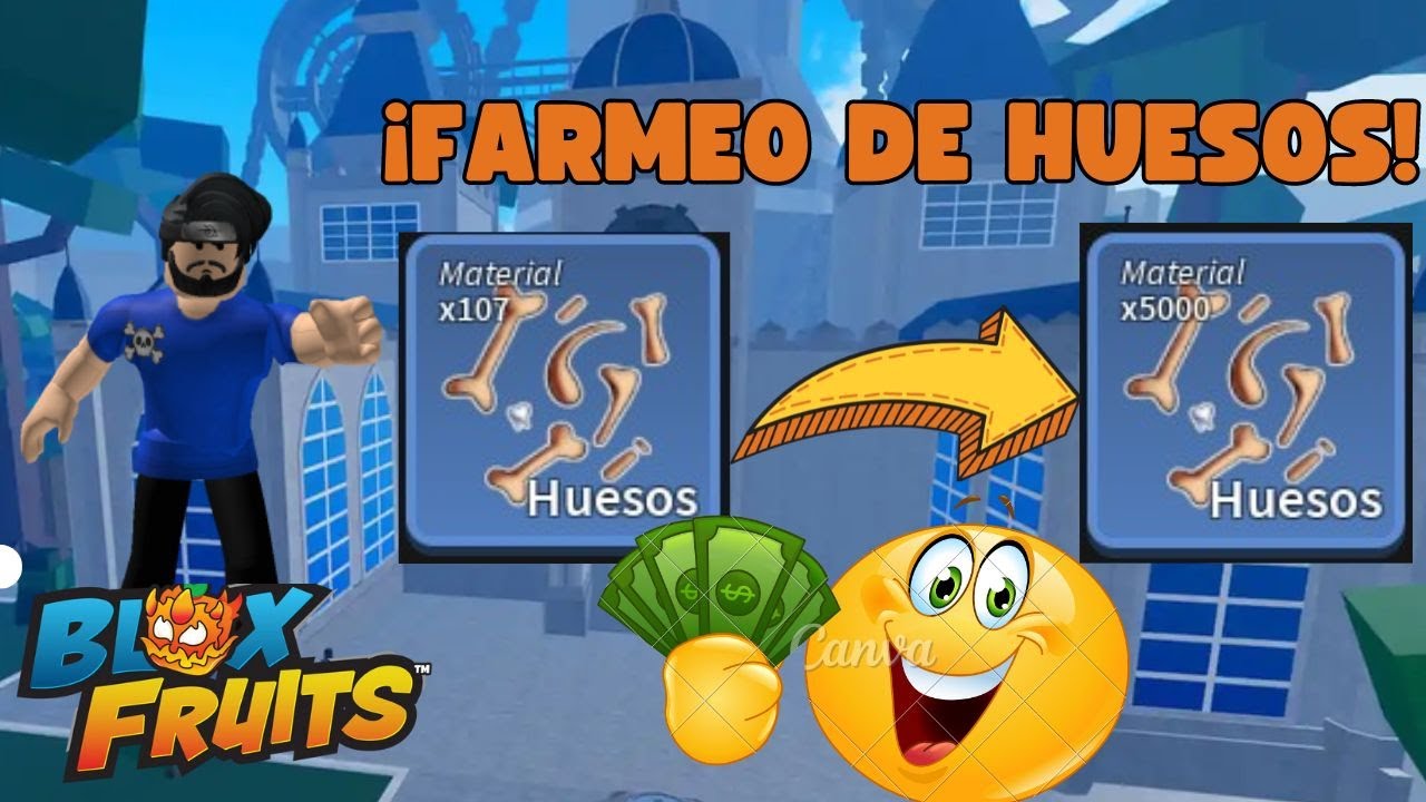 FARMEO DE HUESOS FACIL EN BLOX FRUITS - YouTube