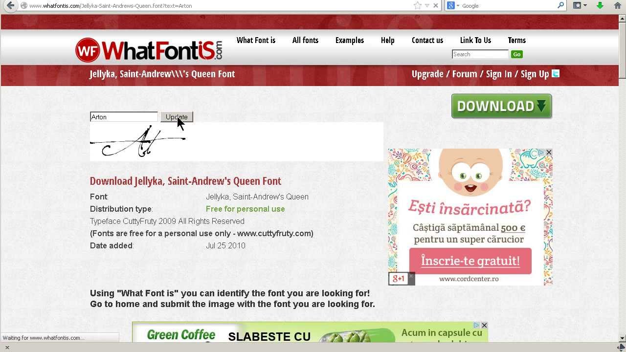 how to find a font on www.whatfontis.com - YouTube