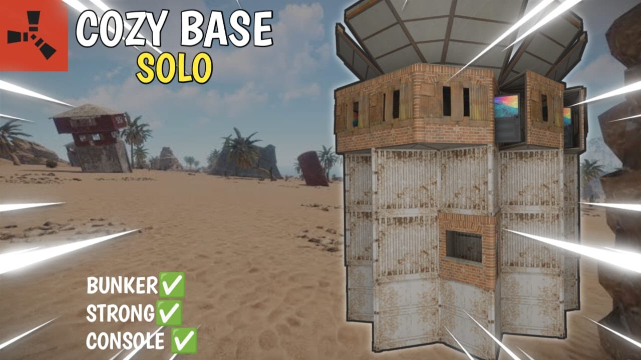 ''The New 2024 Cozy Base''-Solo base bunker l Rust Base Design 2024 ...